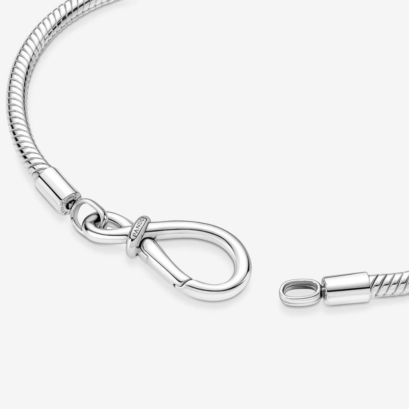 Pandora Moments Infinity Knot Snake Chain Bracelet Scintille